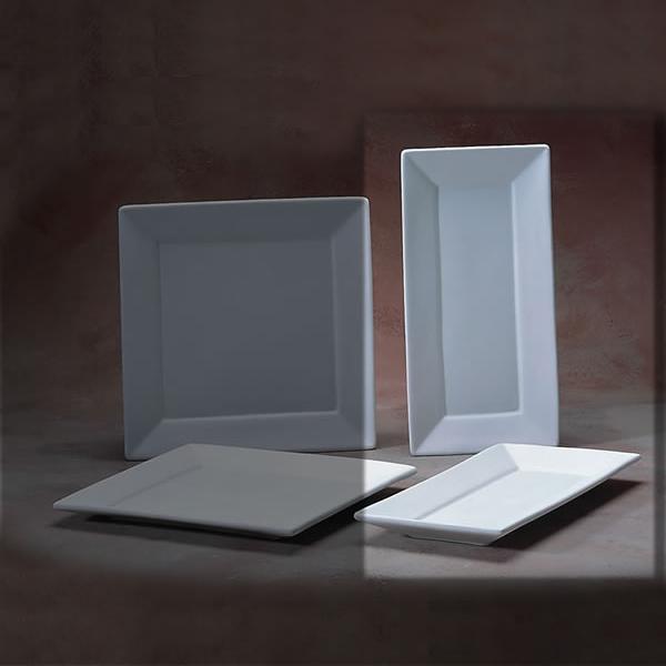 Angled Rim Rect. Platter - Fused Glass | Pottery Painting | Sebastopol